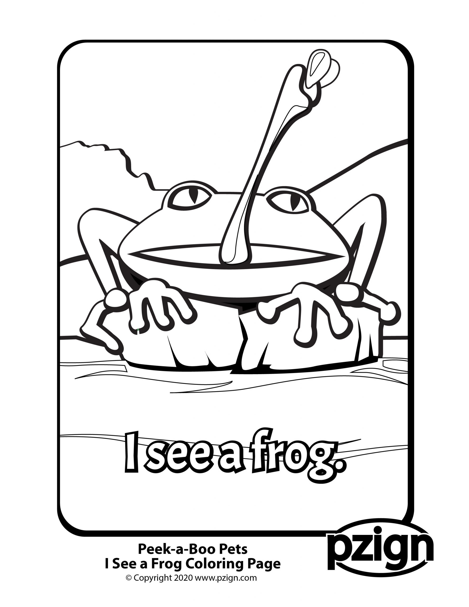 Peek-a-boo Pets Coloring Pages - pzign